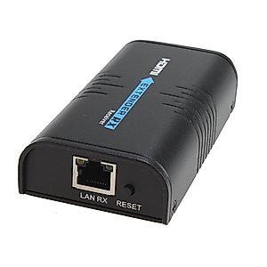 AGPtEK 1080P Full HD LKV373A HDMI 1080P Receiver for Extender Over CAT5E CAT6 LAN- Supports 100-120M Ethernet Bandwidth HDCP Compliant, extends HDMI Signal to TCP/IP