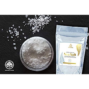 TURNER Mineral-Rich Flaky Sea Salt, Made in New Zealand, Kosher Flakes, 420 gramm, Premium Gourmet, Unprocessed, 84 Minerals & Trace Elements, 100% All-Natural, Solar & Wind Harvested, Lab Certified