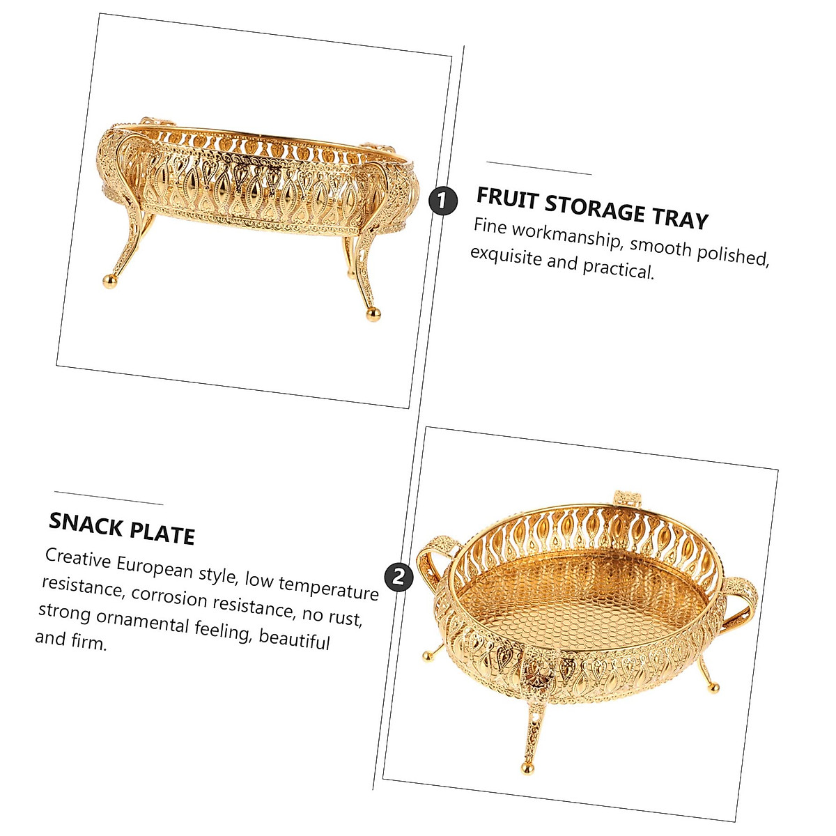 ADOCARN 1pc Storage Dishes Altar Bracelet Vegetables Fruit Style Smudging Household Plates Bread Bowls Display Metal Nut Basket Dry Cuake Cakes Vanity Incense Offering Buddhist Salad