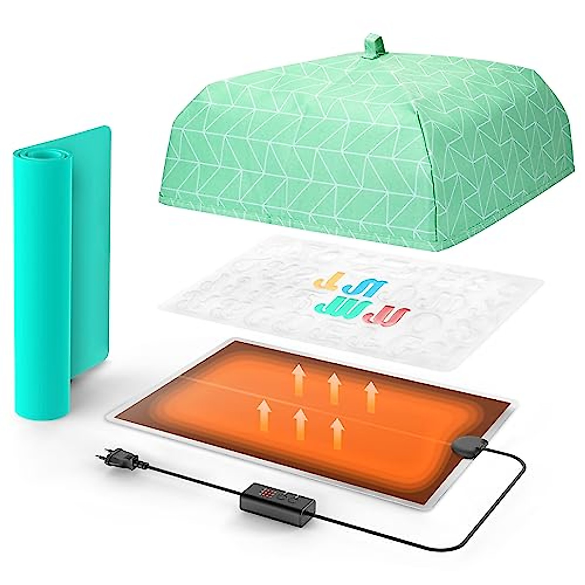 ISTOYO Resin Heating Mat, Resin Molds Heating Pad, Resin Curing Machine, Epoxy Resin Dryer with Time Adjustment Function for Epoxy Molds, Resin Supplies, Silicone Molds