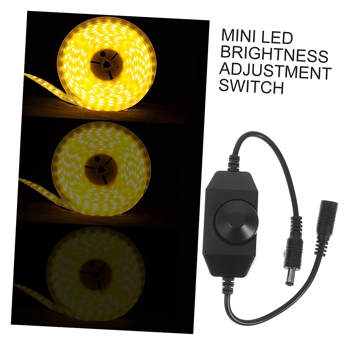 Uonlytech 3pcs Led Light Dimmer 12v Dimmer Kasa Dimmer Dimmer for Led Lights Electrical Light Single Color Led Controller Dimming Abs to Rotate Fairy Lights