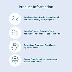 PetAg Fresh 'n Clean Oatmeal 'n Baking Soda Dog Conditioner - Tropical Fresh Scent - 18 fl oz