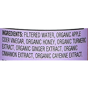 The Twisted Shot | Apple Cider Vinegar Shots with Turmeric, Ginger, Cinnamon, Honey & Cayenne | Wellness Drink | 100% USDA Certified Organic | Gut Health |Liquid, 12-Pack of 2oz Shots