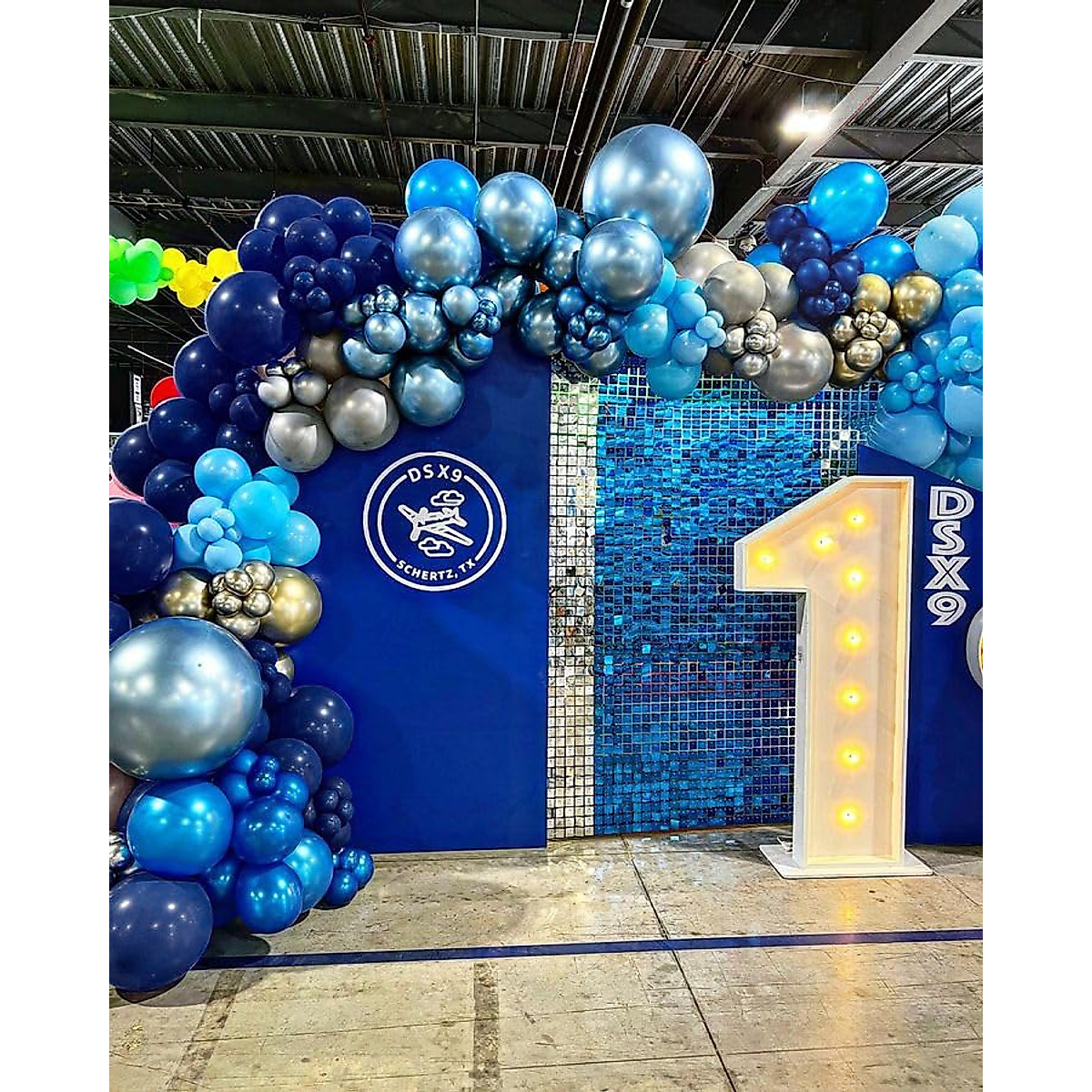 Bezente Blue Balloons Set,60pcs 12 inch Metallic Blue Pearl Blue Navy Blue Pastel Blue Latex Balloons Kit for Birthday,Baby Shower,Wedding,Graduation Party Decorations