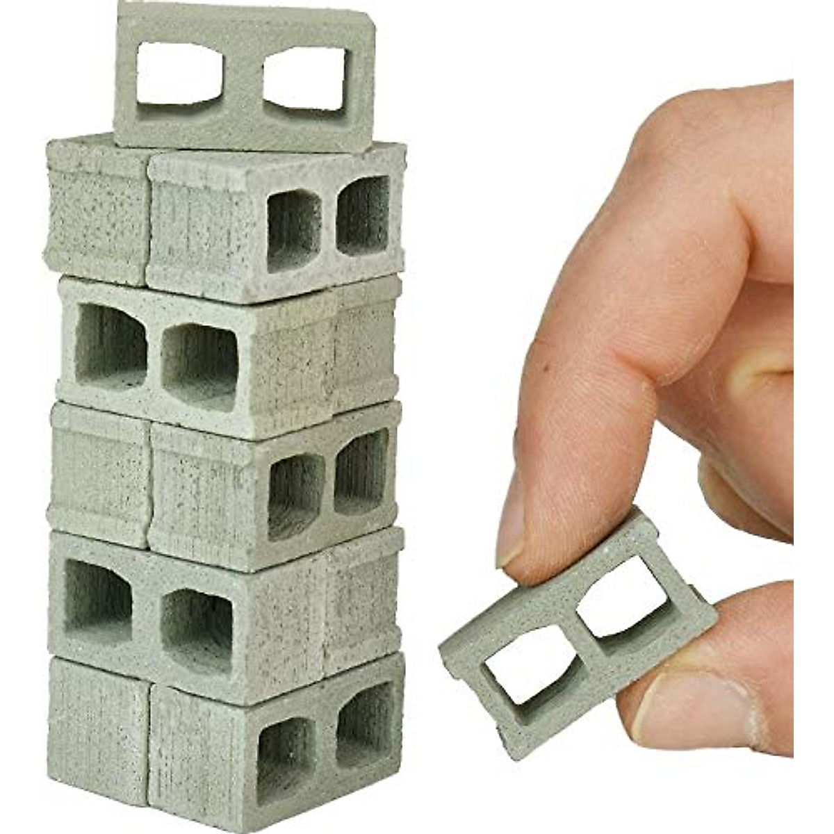 Acacia Grove Mini Cinder Blocks, 12 Pack, 1/12 Scale