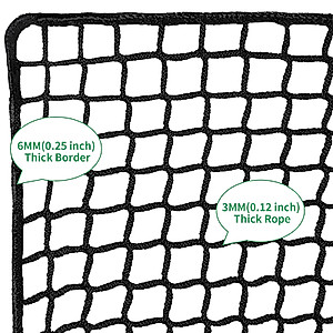IUZEAI 10x10ft Golf Netting High Impact Golf Practice Net(NET ONLY), Golf Sports Netting Barrier Nets, Heavy Duty Nylon Netting Material Golf Hitting Nets(NET ONLY)