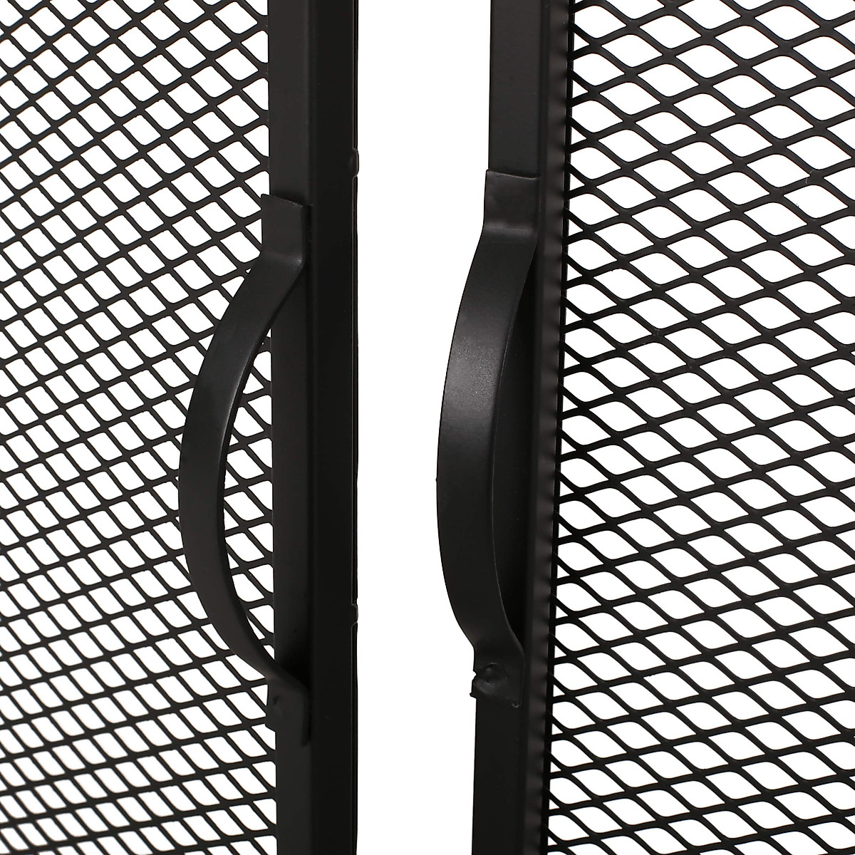 Christopher Knight Home Novia Modern Iron Fireplace Screen, Matte Black