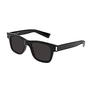 SAINT LAURENT SL-564 006 Sunglasses Black/Black Lenses Square Shape 49mm