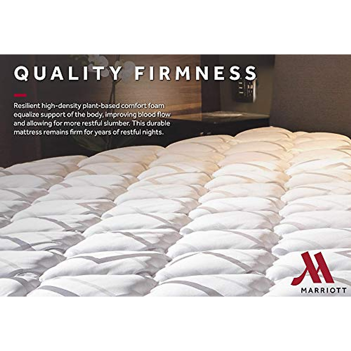 Marriott Official Bed - Medium to Firm Support - 9-inch Foam Mattress and 10.5-inch Box Spring Set - Queen