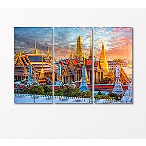Temple of the Emerald Buddha Bangkok Thailand Canvas Print 1 Panel / 36x24 inches