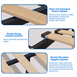 Dnxao Upholstered Queen Size Bed Frame with 4Storage Drawer,RGB LED Light,Charging Station,Adjustable Headboard,Slats Support,No Box Spring Needed,Dark Gray