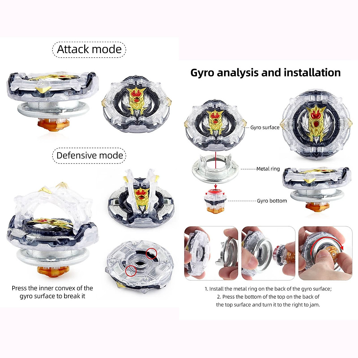 Bey Burst Starter B-192 DB Greatest Raphael Spark Dynamite Booster Superking Battling Toys Gaming Tops Gyro Spinning Brust Toy (B-192)