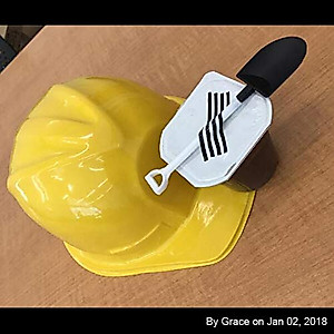 Z ZICOME Novelty Disposable Plastic Shovel Shape Dessert Spoon, Set of 50