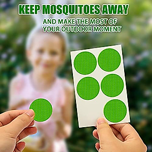 Mosquito Patches, 120 Pack Mosquito Sticker for Kids Adults, Natural Citronella Patches for Travel Outdoor Indoor, DEET Free, Green