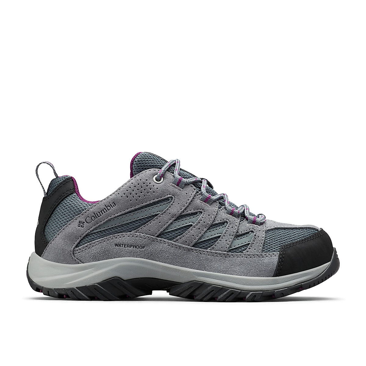 Columbia Women's Crestwood Waterproof, Graphite/Wild Iris, 9