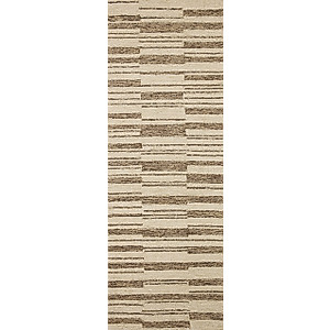 Loloi Chris Loves Julia x Polly Beige/Tobacco 2'-0" x 5'-0" Accent Rug