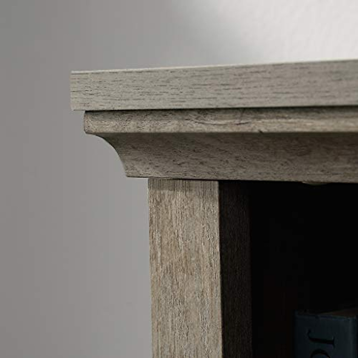 Sauder Miscellaneous Bookcase, L: 35.28" x W: 13.23" x H: 43.78", Mystic Oak finish