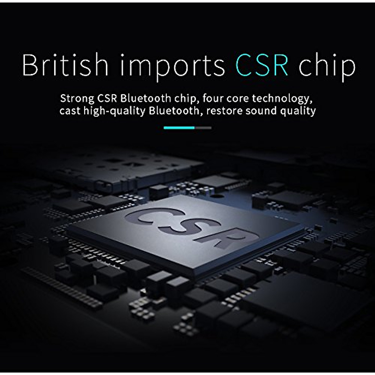 Fineblue F930 Wireless Freedom Business Bluetooth Headset Call Clarity Golden Blue Music No Bound Smart one Drag Two Bluetooth Earphone - Black