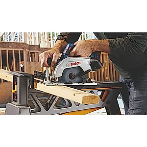 BOSCH GKS18V-22LB25 18V Brushless Blade-Left 6-1/2 In. Circular Saw Kit with (2) CORE18V 4 Ah Advanced Power Batteries