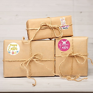 Handmade with Love and Prayers 240 Piece Easter Stickers,Cute Business Envelopes Stickers for Handmade Goods/Small Business Packages,Easter Theme Small Shop Business Stickers for Envelopes Seals