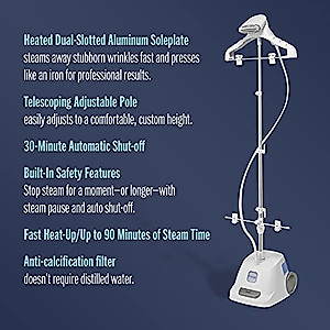 Conair Full Size Garment Steamer for Clothes, Turbo ExtremeSteam 1875W Professional Steam and Press