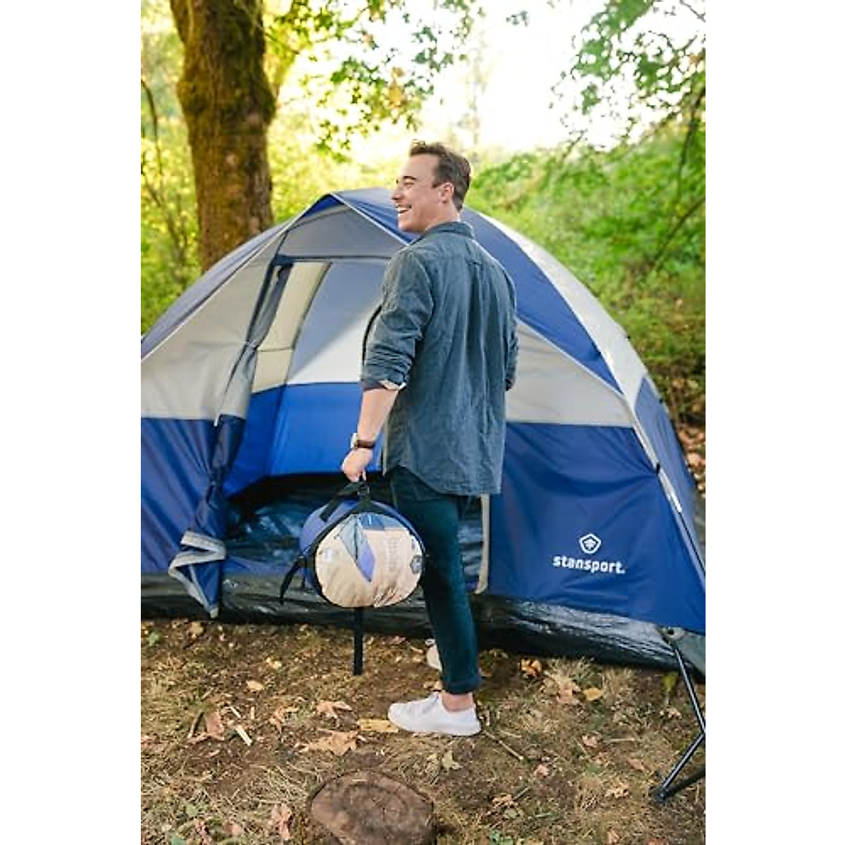 Stansport Explorer 4 Lb.-33 in X 75 in Rectangular Sleeping Bag , Blue