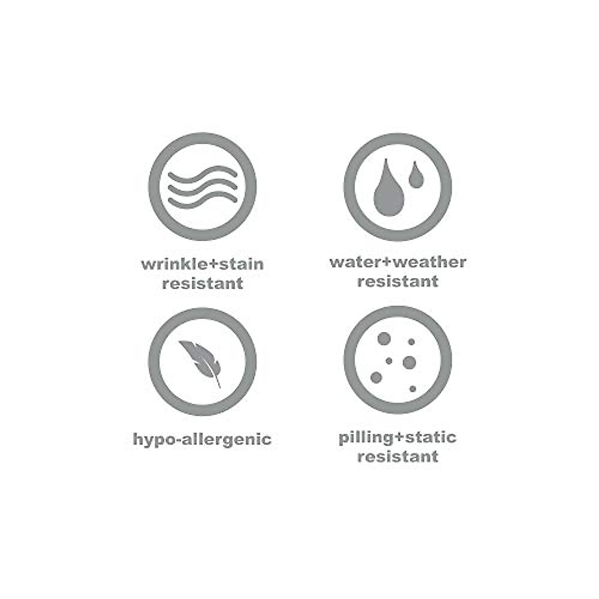 Outdoor Decorative Throw Pillow Pack of 2 Stuffed Throw Pillows UV Resistant Weather Resistant Complete Pillow with Polyester Fill Insert (Solid 18" x 18", Sky Blue)