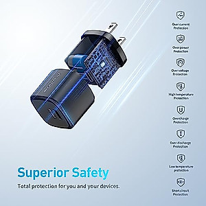 AnHome 20W USB C Compact Fast Wall Charger Block, Type C Fast Charger Brick Compatible with iPhone 11/12/1314/14 Pro Max, iPad, Tablets and More