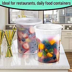 Glownary Pactiv/Newspring YSD2532 Delitainers [240] 32 oz Deli Containers With Airtight Lids, Food Storage/Soup Containers