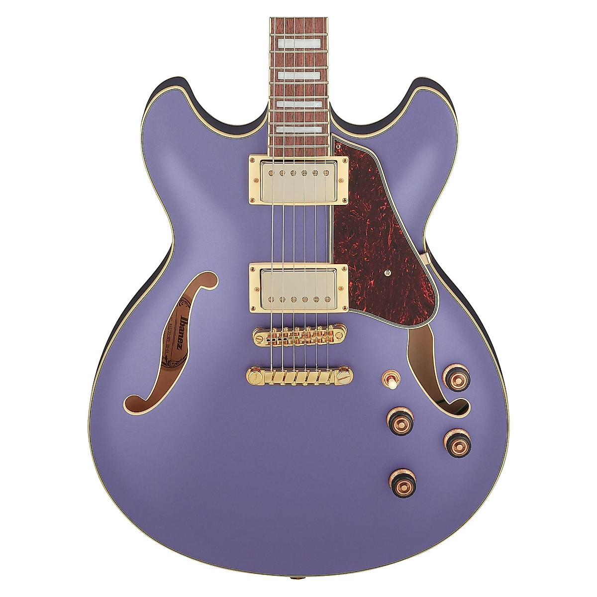 Ibanez AS Artcore 6-String Semi-Hollow Body Electric Guitar (Metallic Purple Flat, Right-Handed)