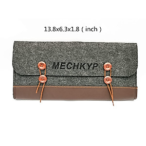MECHKYP Keyboard Case Travel Bag Game Keyboard Storage for Mechanical Gaming Keyboards 60%/87 TKL/104/108 (S (60% keyboard up to 13.8inch))