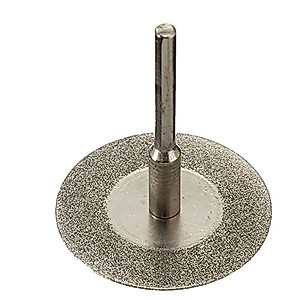 Diamond Cutting Wheel Cut Off Discs Coated Rotary Tools W/Mandrel 40mm for Dremel by YEEZUGO