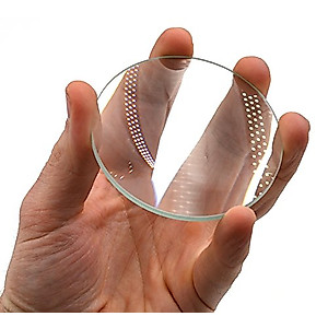 Double Convex Lens, 200mm Focal Length, 3" (75mm) Diameter - Spherical, Optically Worked Glass Lens - Ground Edges, Polished - Great for Physics Classrooms - Eisco Labs