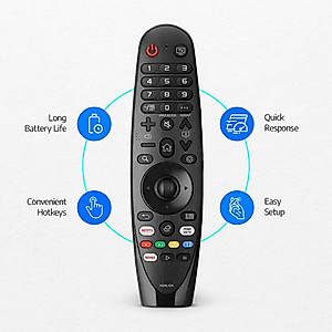 Universal LG Magic Remote Control for LG Smart TV - LG Remote Compatible with All Models of LG Smart TV - 1 Year Warranty Included - (NO Voice Control or Pointer Function) by Vorlich®