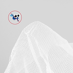 NUOLUX Newborn Baby Mosquito Net Mesh Cover for Strollers Carriers Car Seats Cradles (Pink)