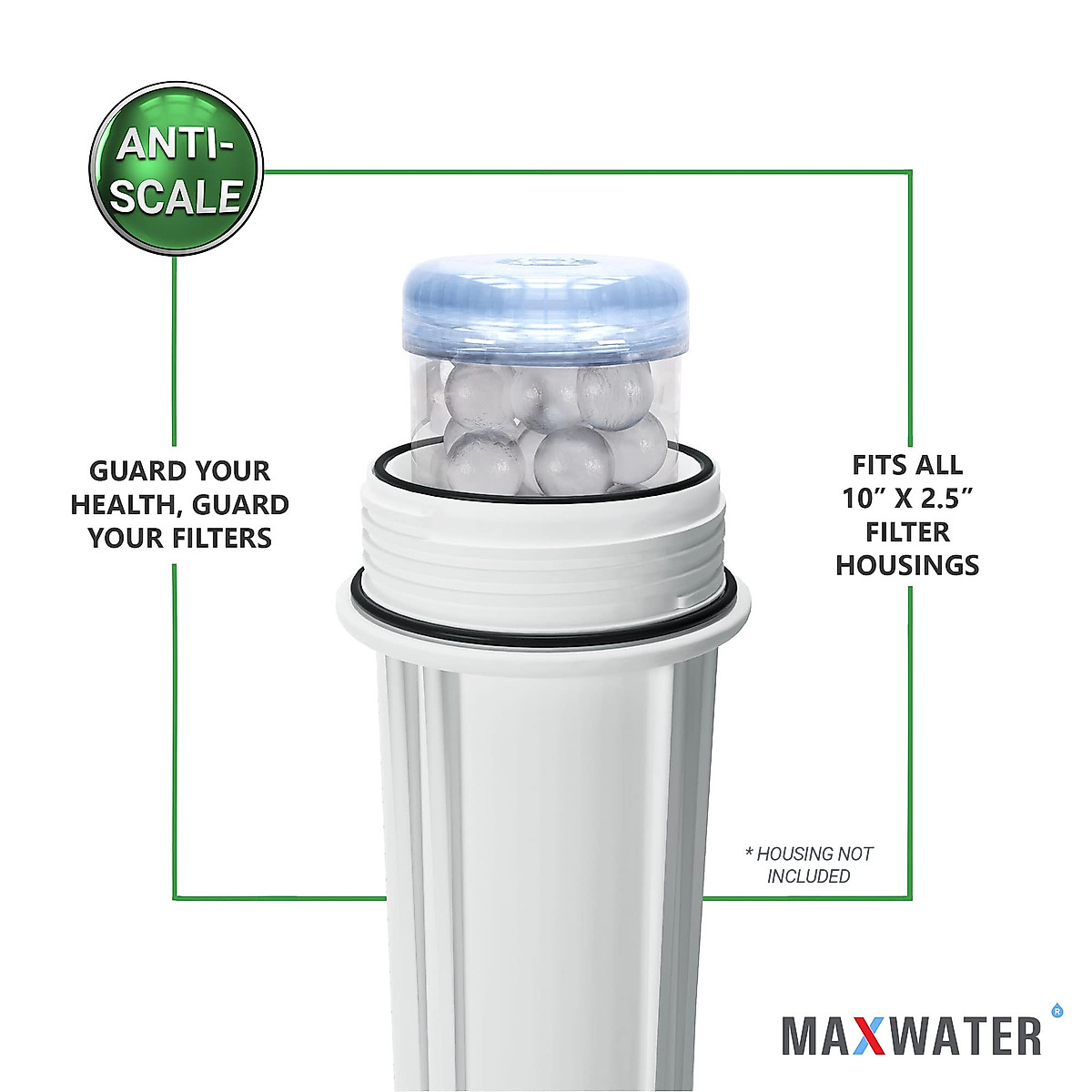 10" Standard Whole House Siliphos Anti-Scale Water Filter