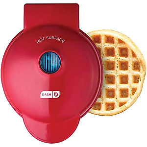 Mini Waffle Maker - Red