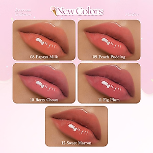 dasique Juicy Dewy Tint (09 Peach Pudding) | Long-wearing Glossy Lip Stain, Non-sticky | Vegan, Cruelty-free