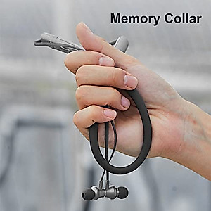 Neckband Bluetooth Earbuds, Wireless Bluetooth 5.2 Headphones with Microphone, 10 Hours Using Time, Deep Bass Strong Beat. (Black)