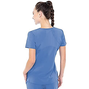 Med Couture Energy Women's Racerback Shirttail Scrub Top Ceil XS