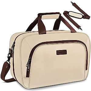 YOREPEK Carrying Case for PS5, Protective Travel Bag for PS 5 Console Controller, Large Capacity Storage Case Compatible with Playstation 5 Games Accessories Disk Digital Edition, Beige