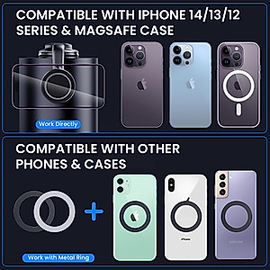 DOLYOFG for Magsafe Car Mount,【Strong Magnets & Low Profile】 Magnetic Phone Holder for Car Dashboard Windshield Universal Hands Free Car Phone Holder for iPhone 14 13 12 Pro Max Plus Mini Android