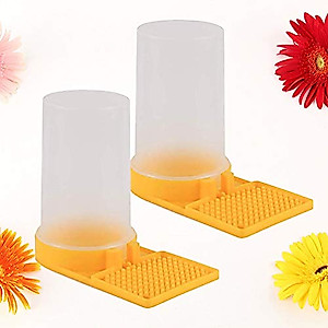 Happyyami Bees 2PCS Beehive Beekeeping Water Dispenser Bee Drinking Feeder Honey Beehive Entrance Beekeeping Equipment Beekeeper Tool Devices