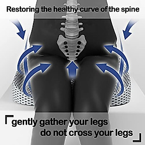 LASULEN Original Daily Cushion Orthopedic Seat Pillow, Seat Solutions Orthopedic Seat Cushion, Orthopedic Seat Cushion, Orthopedic Seat Cushion for Hip Pain, Orthopedic Memory Foam Seat Cushion