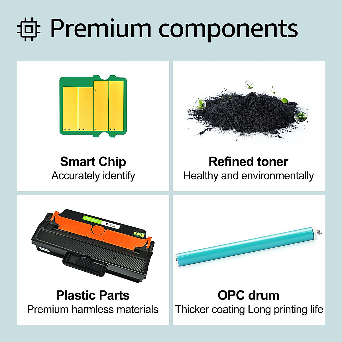 greencycle 2 Pack MLT-D115L D115L Black High Yield Toner Cartridge Compatible for Samsung Xpress SL-M2830DW SL-M2880FW SL-M2670 SL-M2620 SL-2620ND SL-2820DW SL-2820ND M2670FN M2670N M2870FD M2870FW