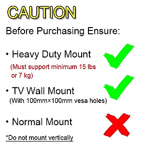 Gladiator Joe Samsung Monitor Mount VESA Bracket Adapter for Samsung Curved Monitors, Compatible with Samsung Models U32R590, U32R590C, U32R592, U32R591