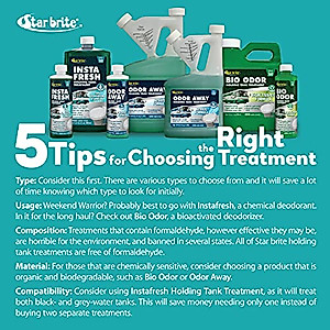 STAR BRITE Bio Odor Holding Tank Treatment - 32 OZ (075032) , Green