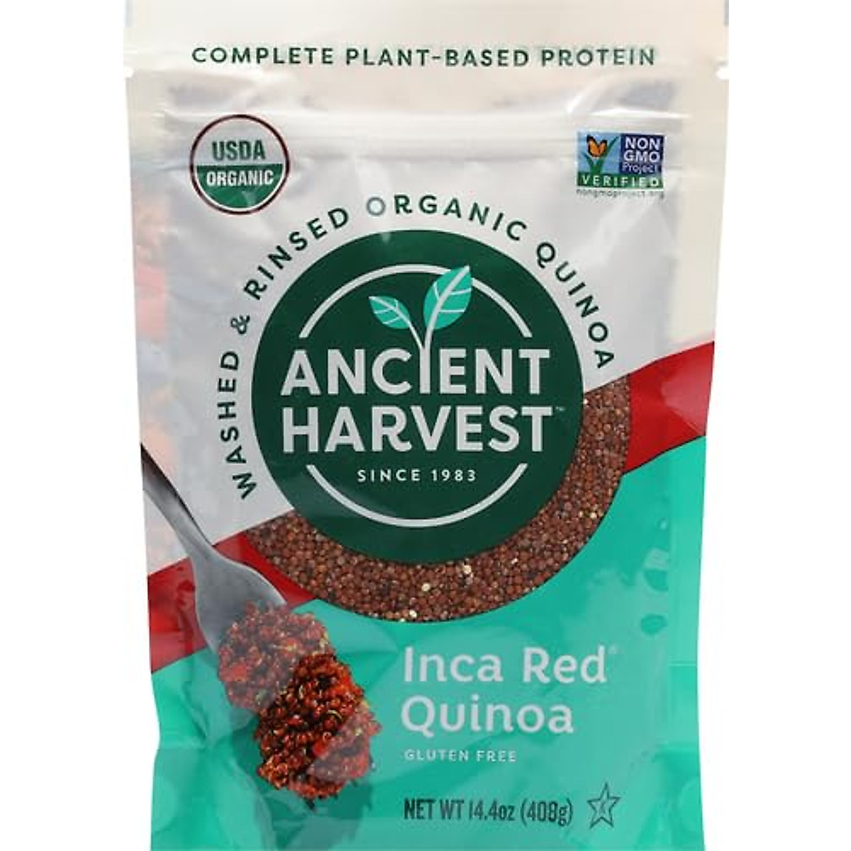 Ancient Harvest, Gluten Free Organic Quinoa, Inca Red, 12 Oz