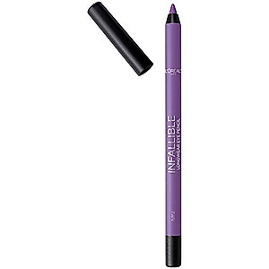 L’Oréal Paris Makeup Infallible Pro-Last Pencil Eyeliner, Waterproof and Smudge-Resistant, Glides on Easily to Create any Look, Purple, 0.042 oz.