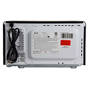 Avanti MT7V1B Microwave Oven 700-Watts Compact with 6 Pre Cooking Settings, Speed Defrost, Electronic Control Panel and Glass Turntable, Black